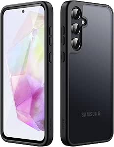 JETech Funda Mate para Samsung Galaxy A35 5G, Protectora Carcasa Fina Trasera Translúcida ...