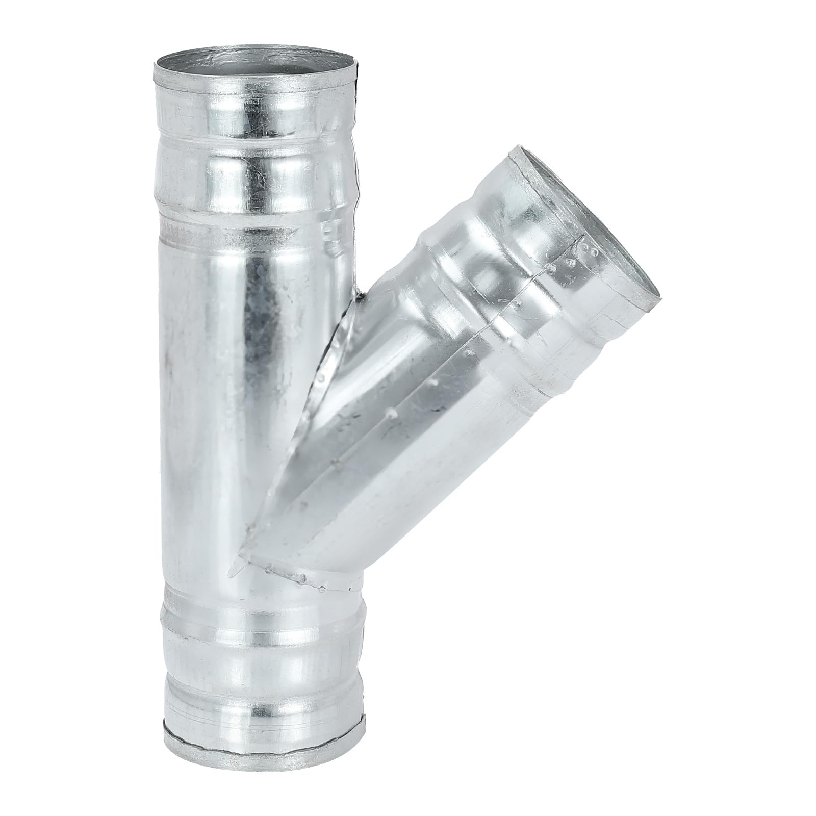 PATIKIL 3 Inch 3 Way Duct Connector, 45 Degree Galvanized Steel Tilt Y ...