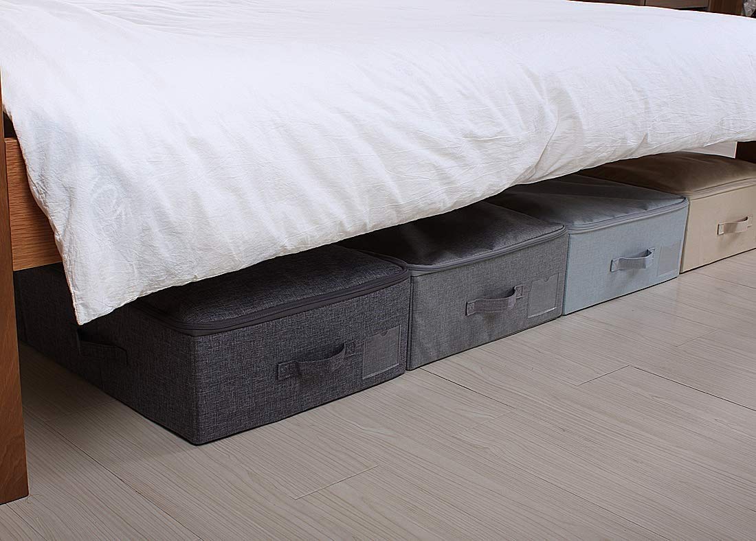 iwill CREATE PRO Rigid Underbed Storage Box with Zip Lid for Garment ...