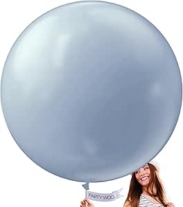 Amazon.com: PartyWoo Dusty Blue Balloons 4 pcs 36 Inch Extra Large Big Jumbo Giant Light Boho ...