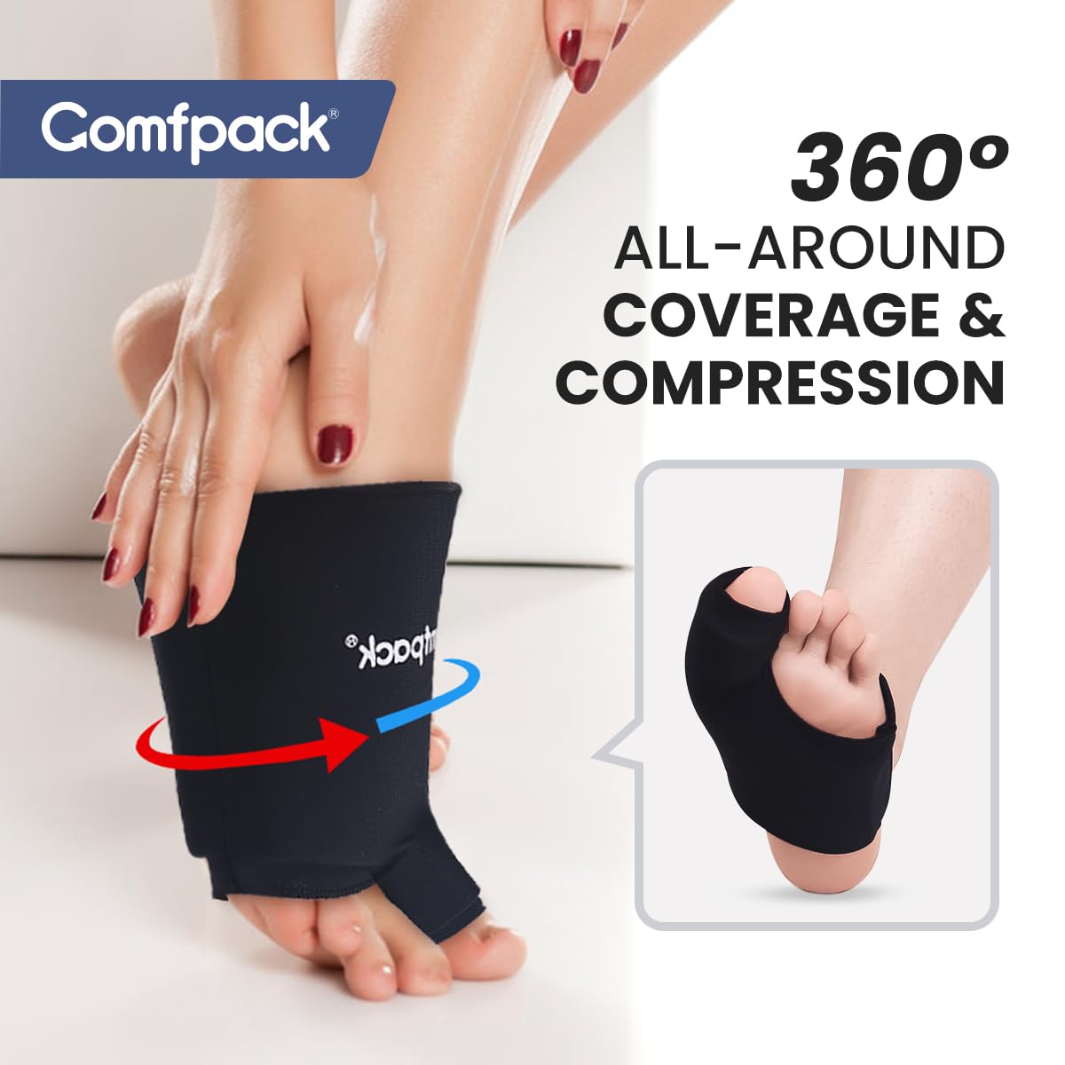 Snapklik.com : Foot Ice Pack Toe Wrap For Bunion, Plantar Fasciitis ...