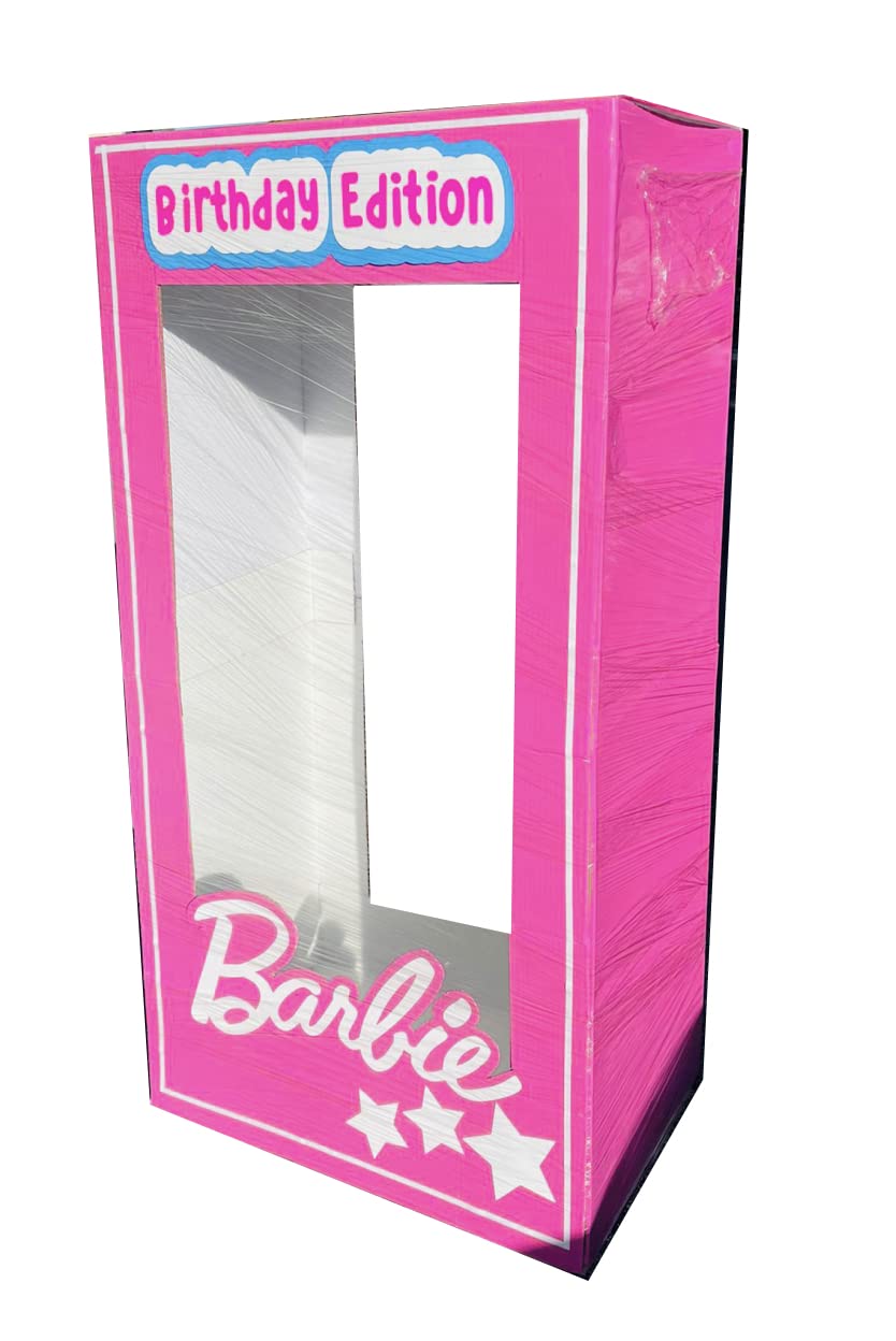 Buy LARGE 6FT - Barbie real life size box,barbie Photo Booth birthday ...
