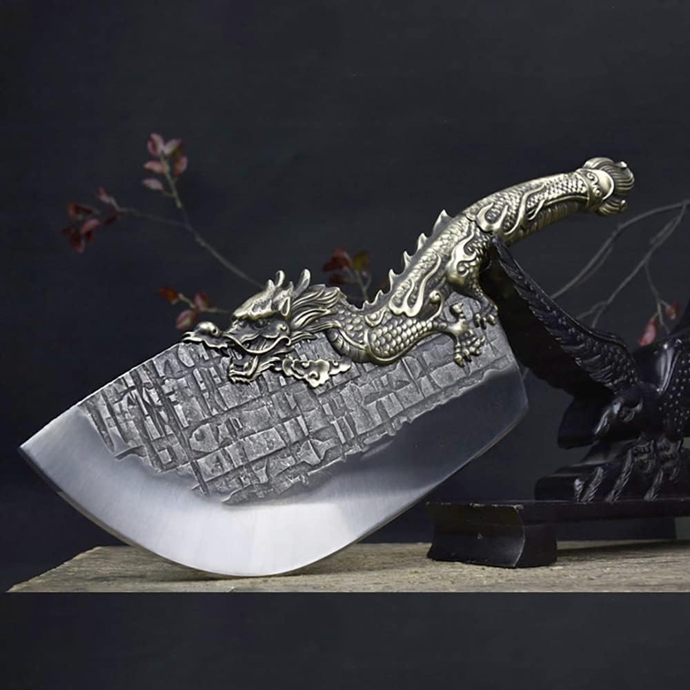 Amazon.com: Meat Cleaver Knife, 9.5 Inch Hatchet Machete Hand Forged ...