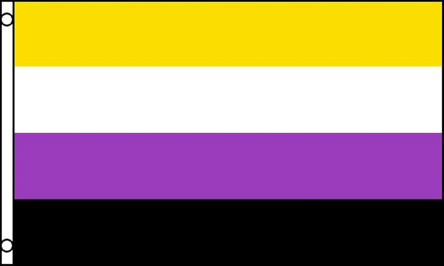 Non-Binary (NB) Genderqueer GQ LGBT 5'x3' (150cm x 90cm) Flag : Amazon ...