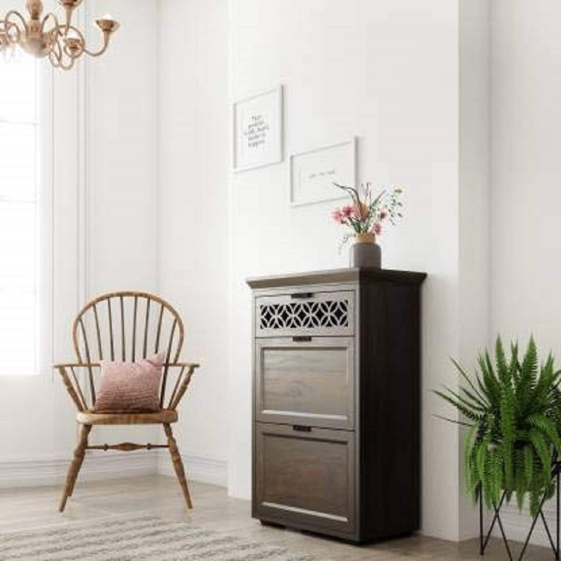 UNITEK FURNITURE Multipurpose Solid Sheesham Wood Chest of Drawers ...