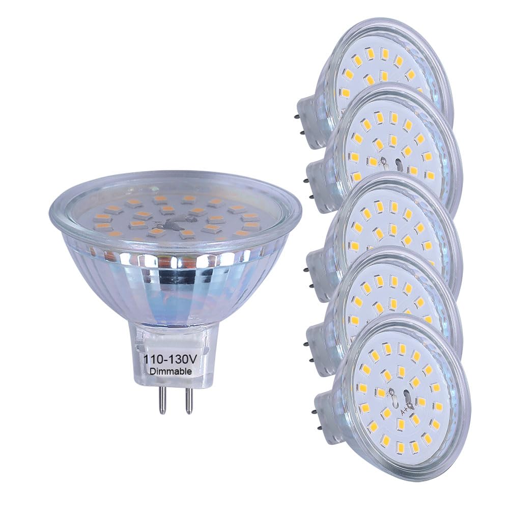 ukzboss mr16 120V Dimmable 5w Warm White 2700K led Spotlight Bulb lamp ...