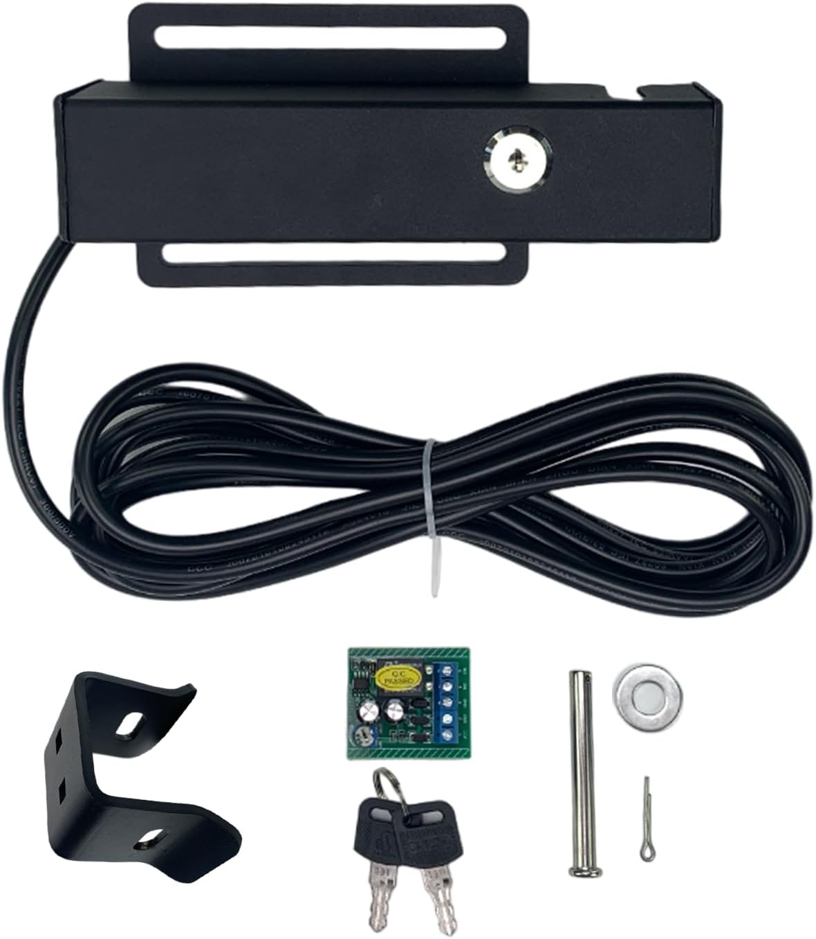 Amazon.com: Automatic Electric Gate Lock for Swing Gate Opener,12-24V ...