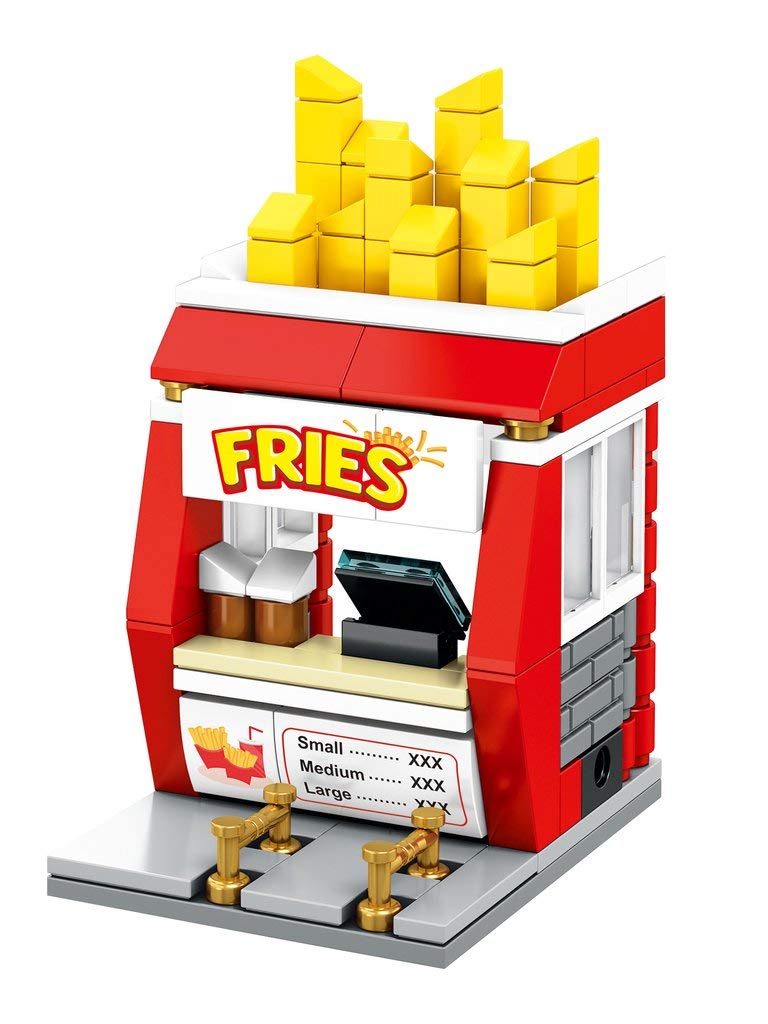 Exclusive Brick Loot Mini City French Fry Stand Custom Designed ...