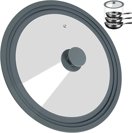 Amazon.com: Universal Lid for Pots, Pans, and Skillets - Silicone ...