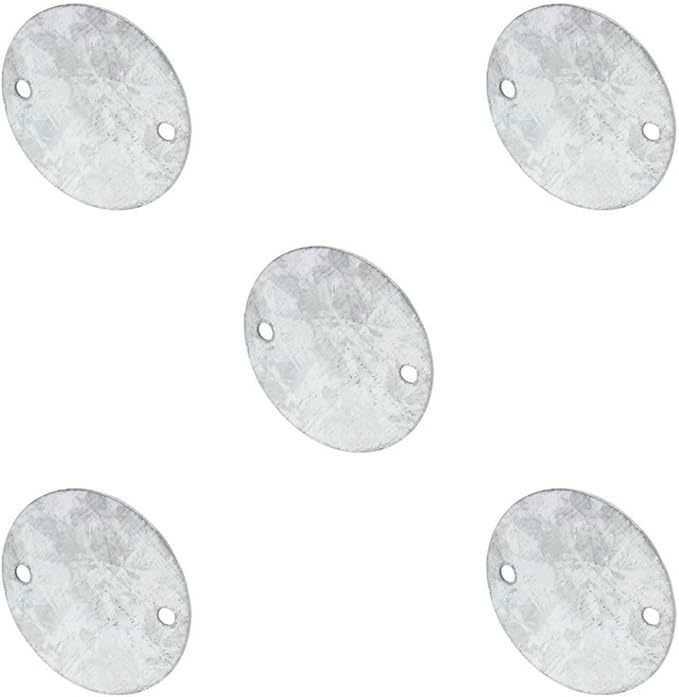 Pack of 5 x Galvanised Steel Conduit Box Lids : Amazon.co.uk: DIY & Tools