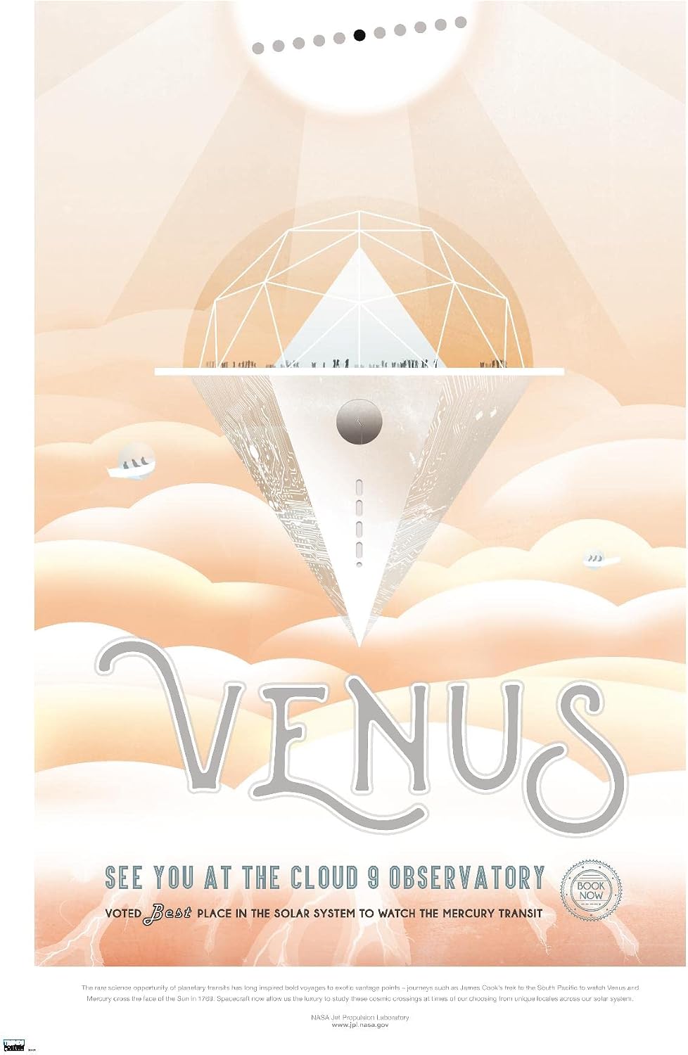Amazon.com: NASA - Venus Travel Poster Wall Poster, 34L" x 22.4W ...