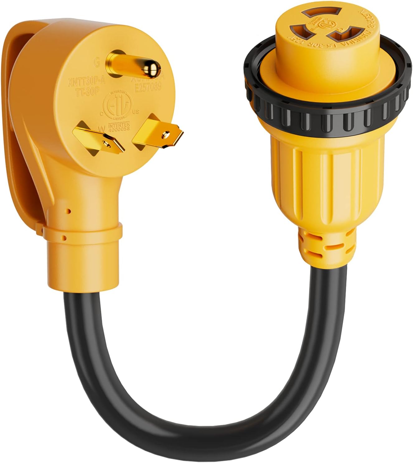 Erboelec Power Adapter 30 Amp Nema TT-30P Male Plug to 15 Amp 5-15R ...