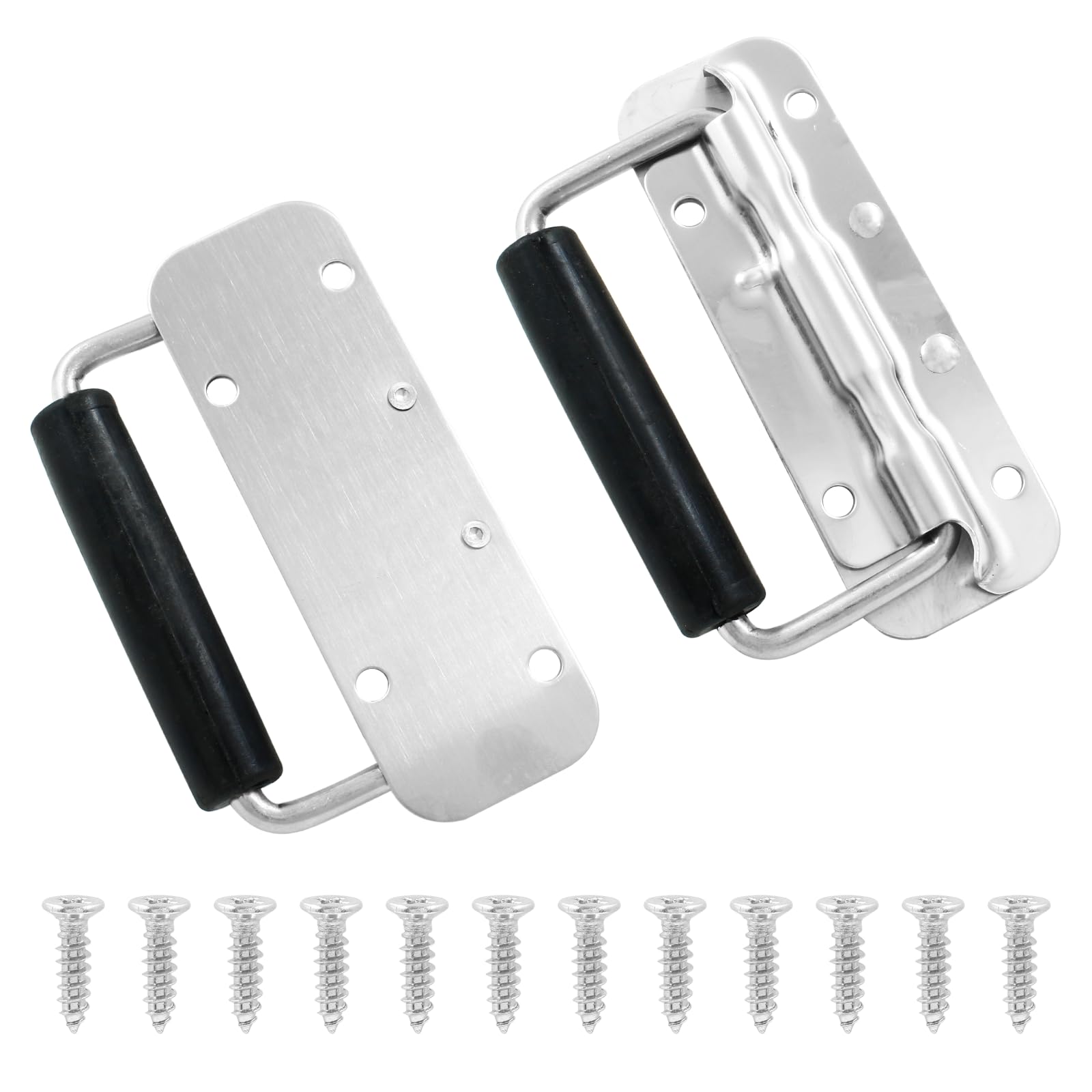 Carry Handle 2-Pack Spring Loaded Folding Handles - 100mm Heavy Duty ...