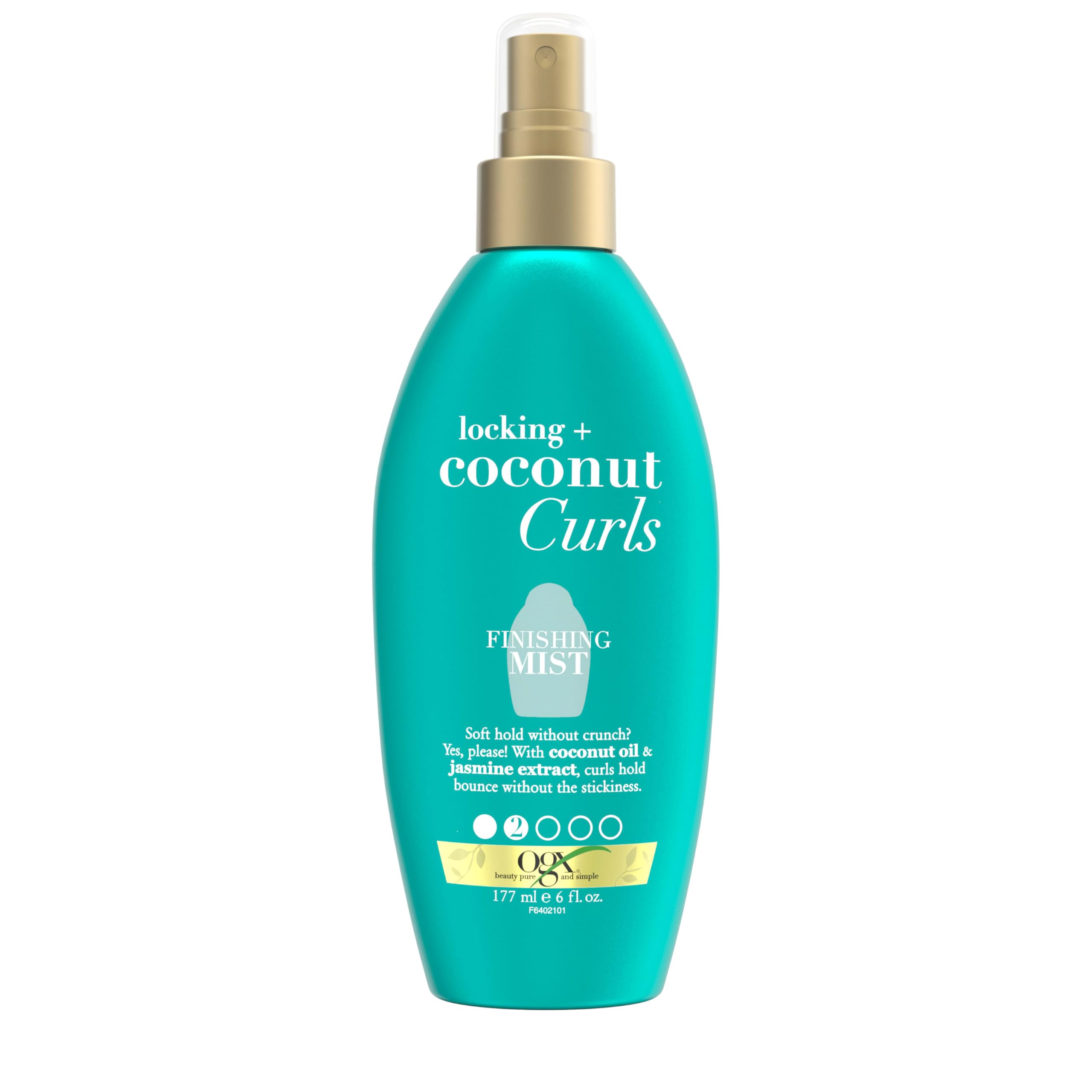 OGX Locking + Coconut Curls Finishing Mist, 6 Ounce Bottle, Curl Spray ...