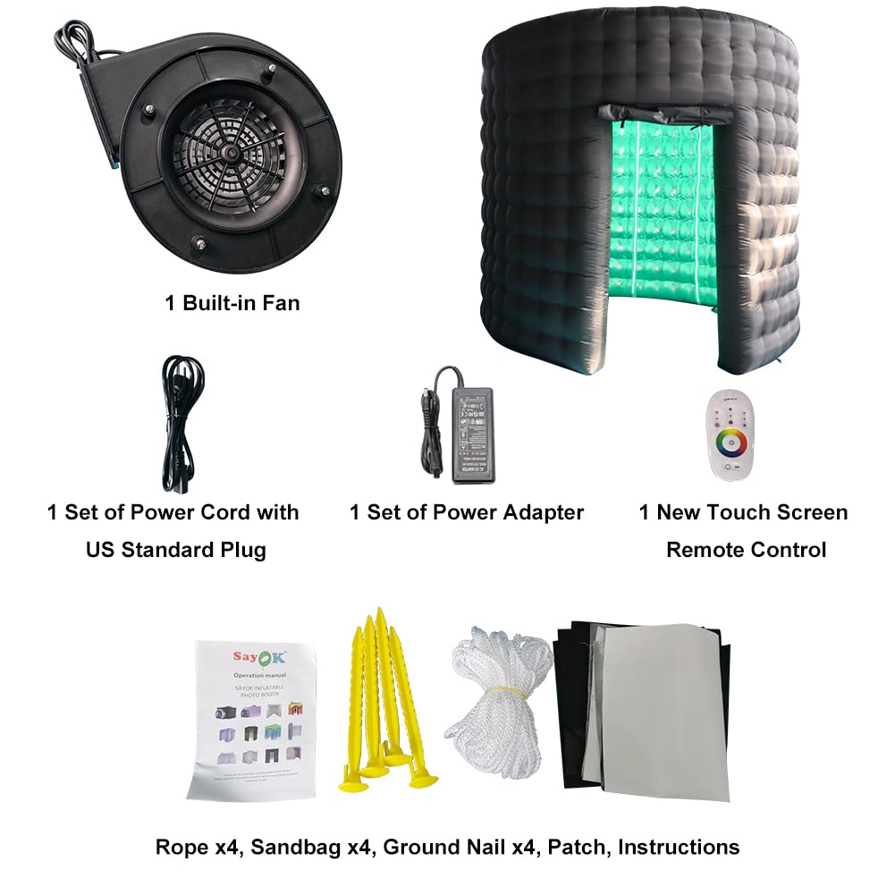 360 Inflatable Photo Booth 118inch/148 inch/158inch Inflatable Photo ...