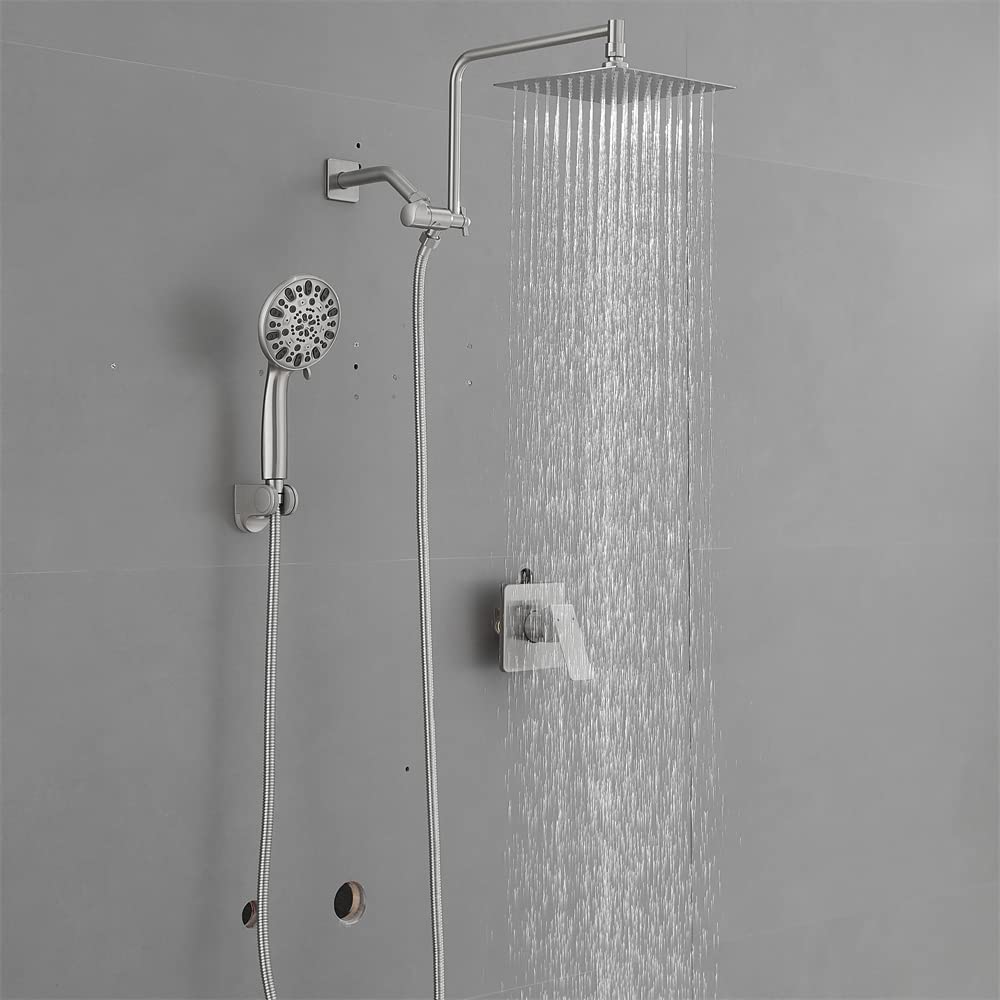 Snapklik.com : Weirun Shower System Faucet Set 12 Inch Brass Universal ...