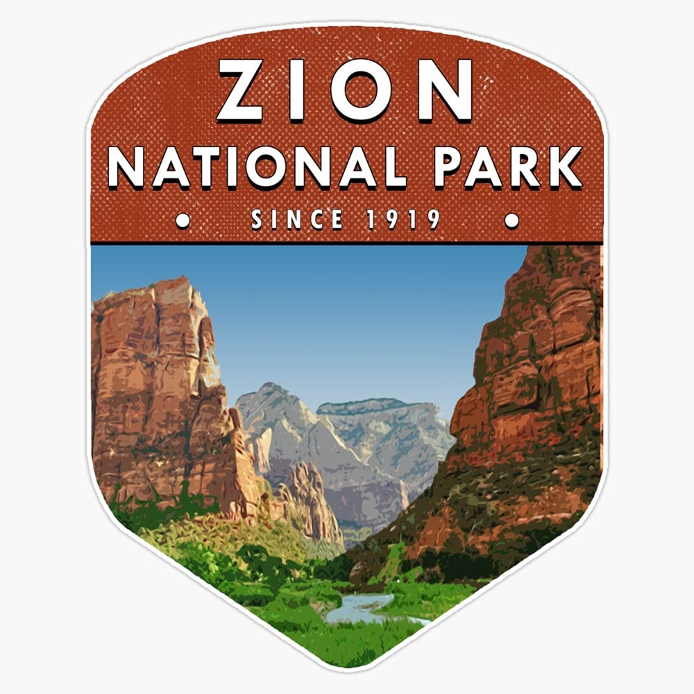 Amazon.com: BZ Trading Zion National Park 2 Vinyl Decal Wall Laptop ...