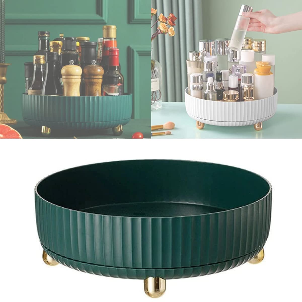 Amazon.com - Rotating Storage Rack, Lazy Susan Organizer Rotating Spice ...