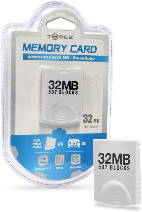 Amazon.com: Old Skool Gamecube and Wii Compatible 64MB Memory Card with ...