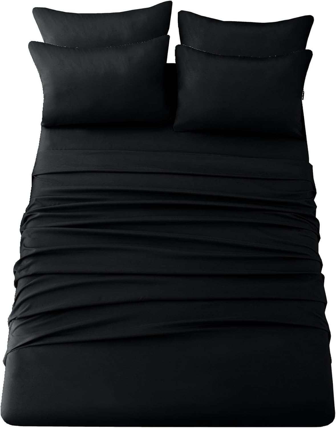 Ghooss Full Bed Sheets-6 Piece Sheets,100% Super Soft Brushed ...