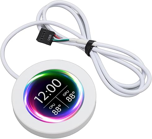 Amazon.com: 2.1 Inch AIO Computer Temp Monitor, Mini PC CPU HDD Data Monitor Support Multiple ...