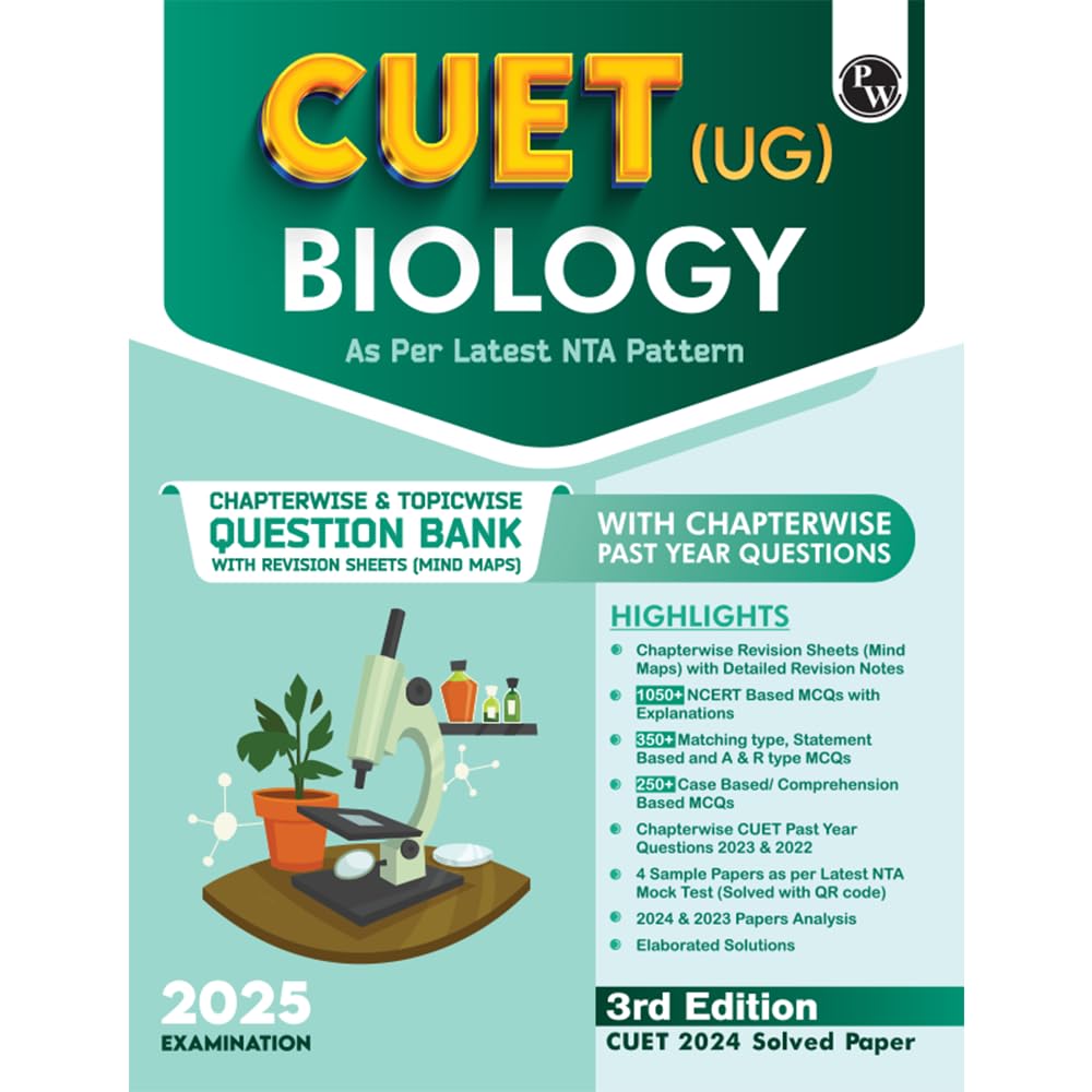 Buy PW CUET (UG) Biology 2025 Chapterwise & Topicwise Question Bank ...