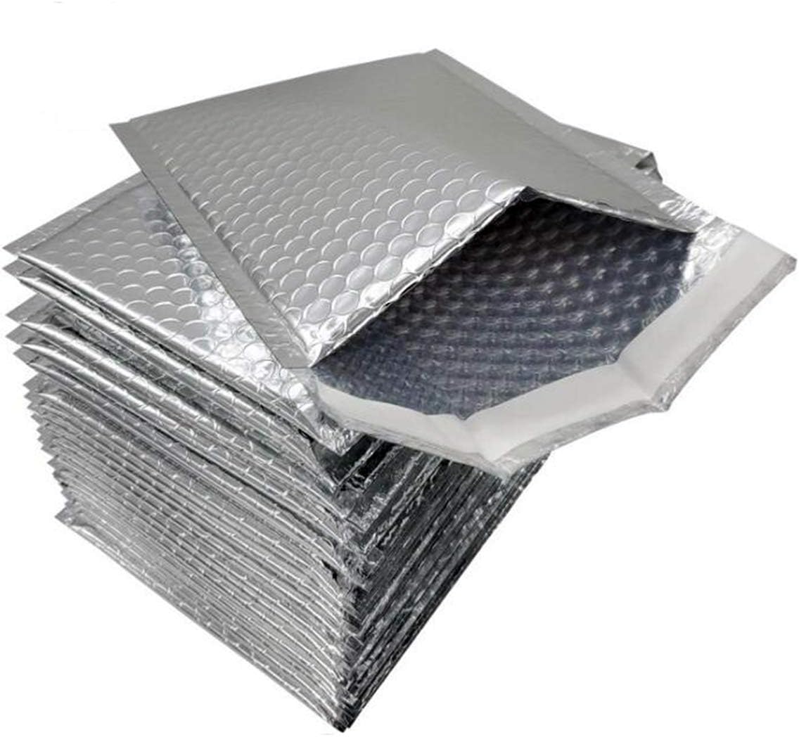 Amazon.com : 100 pcs 8x11 Metallic Glamour Cool Shield Thermal Bubble ...