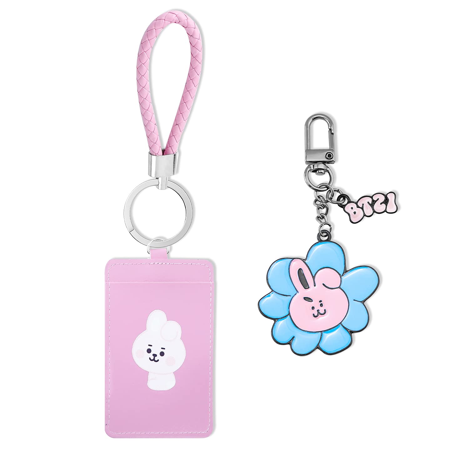 Buy BT/21 Bangtan Boys ID Card Badge Holder with Keychain BTS Army ...