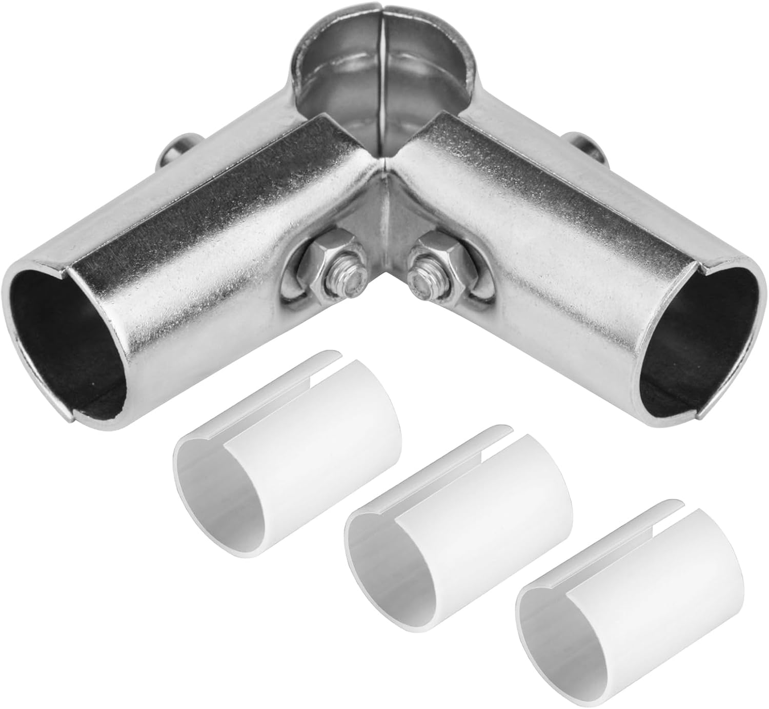 eoere 10 Sets 90 Degree 3-Way Pipe Connector Clamp Fits OD 1.000" Round ...