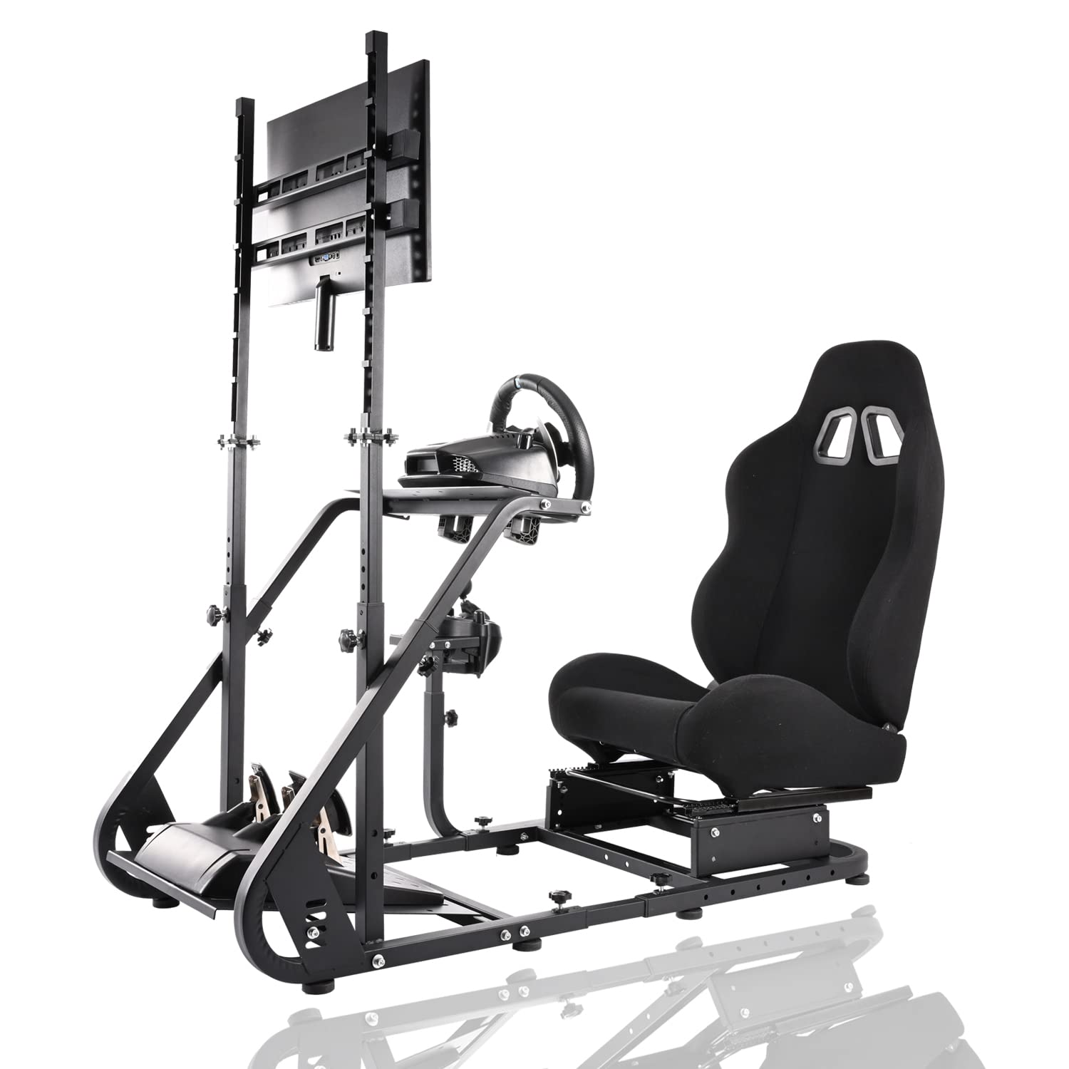 Amazon.com: Minneer Racing Simulator Cockpit Universal Steering Wheel ...