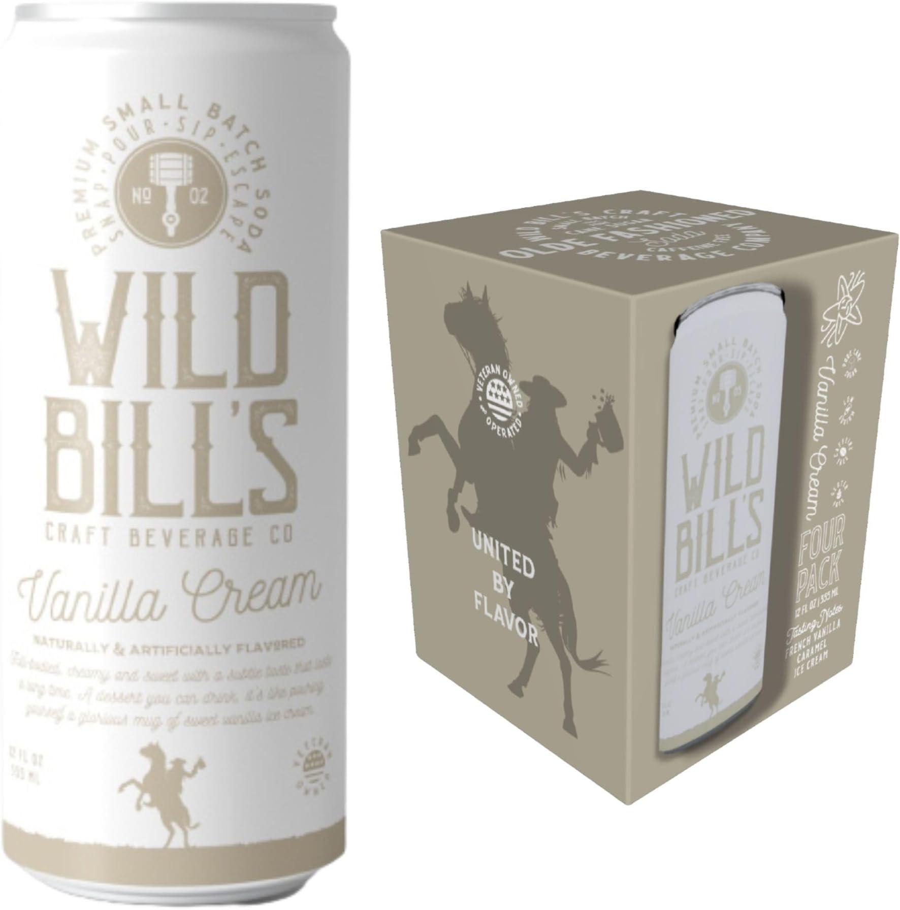Amazon.com: Wild Bill's Vanilla Cream Soda, Classic Craft Soda Pop Soft ...