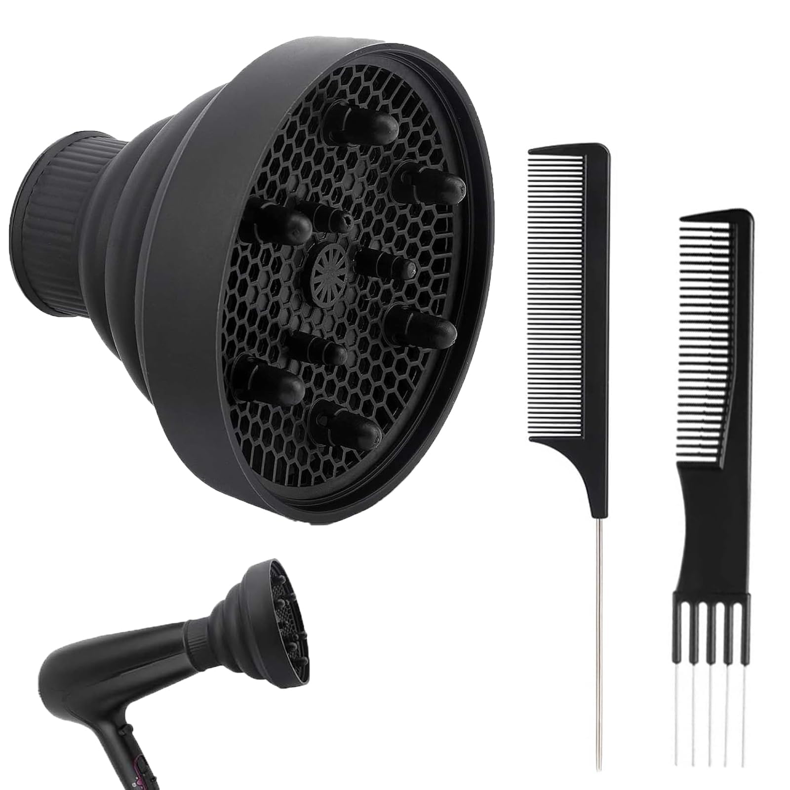 Universal Diffuser Attachment For Hairdryer, Hair Diffuser, Diffuser ...