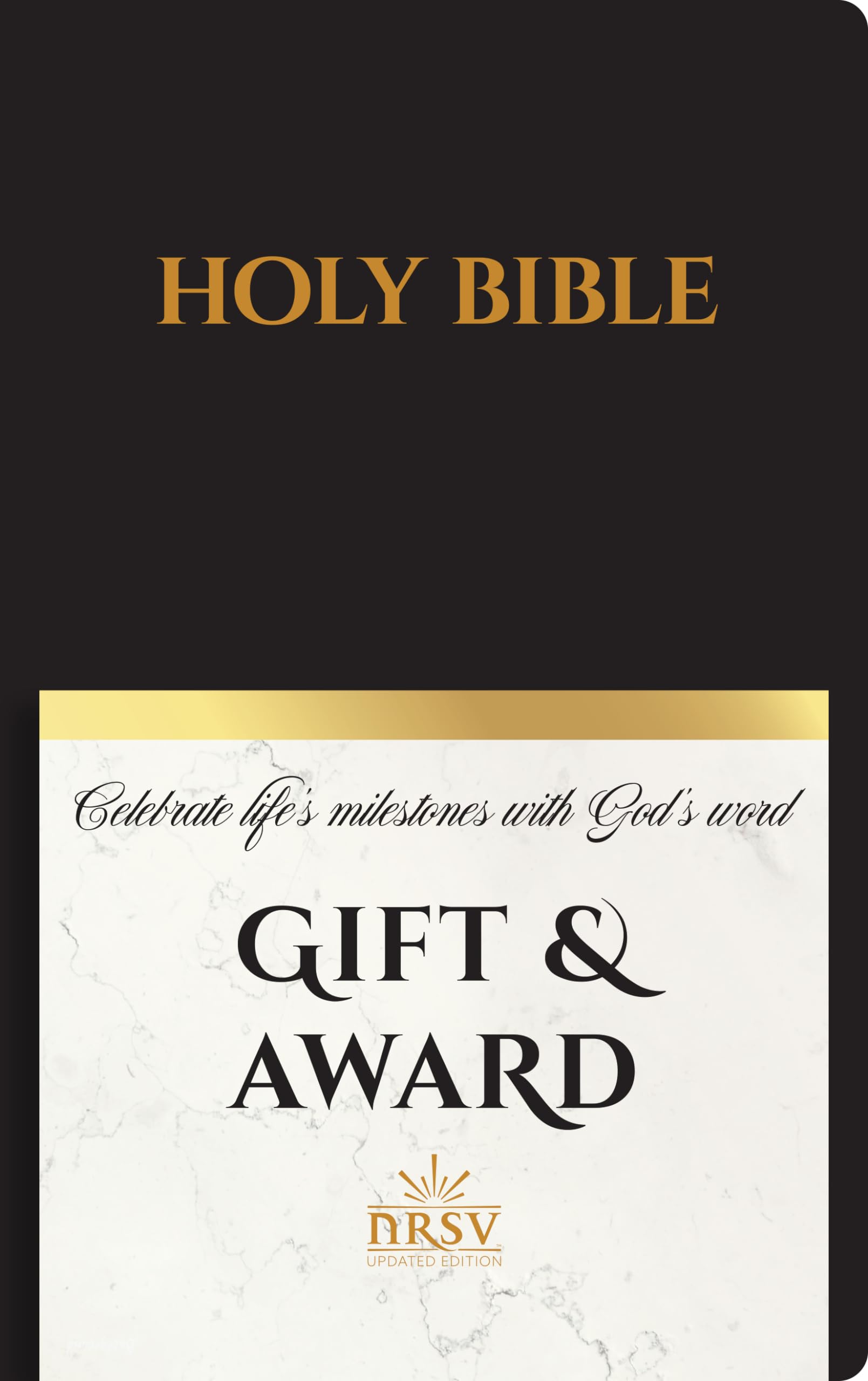 NRSV Updated Edition Gift & Award Bible (Imitation Leather, Black ...