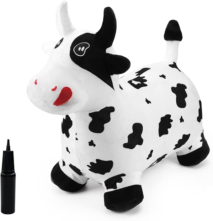 Amazon.com: EVERICH TOY Bouncy Horse Cow Toys, Inflatable Bouncing ...