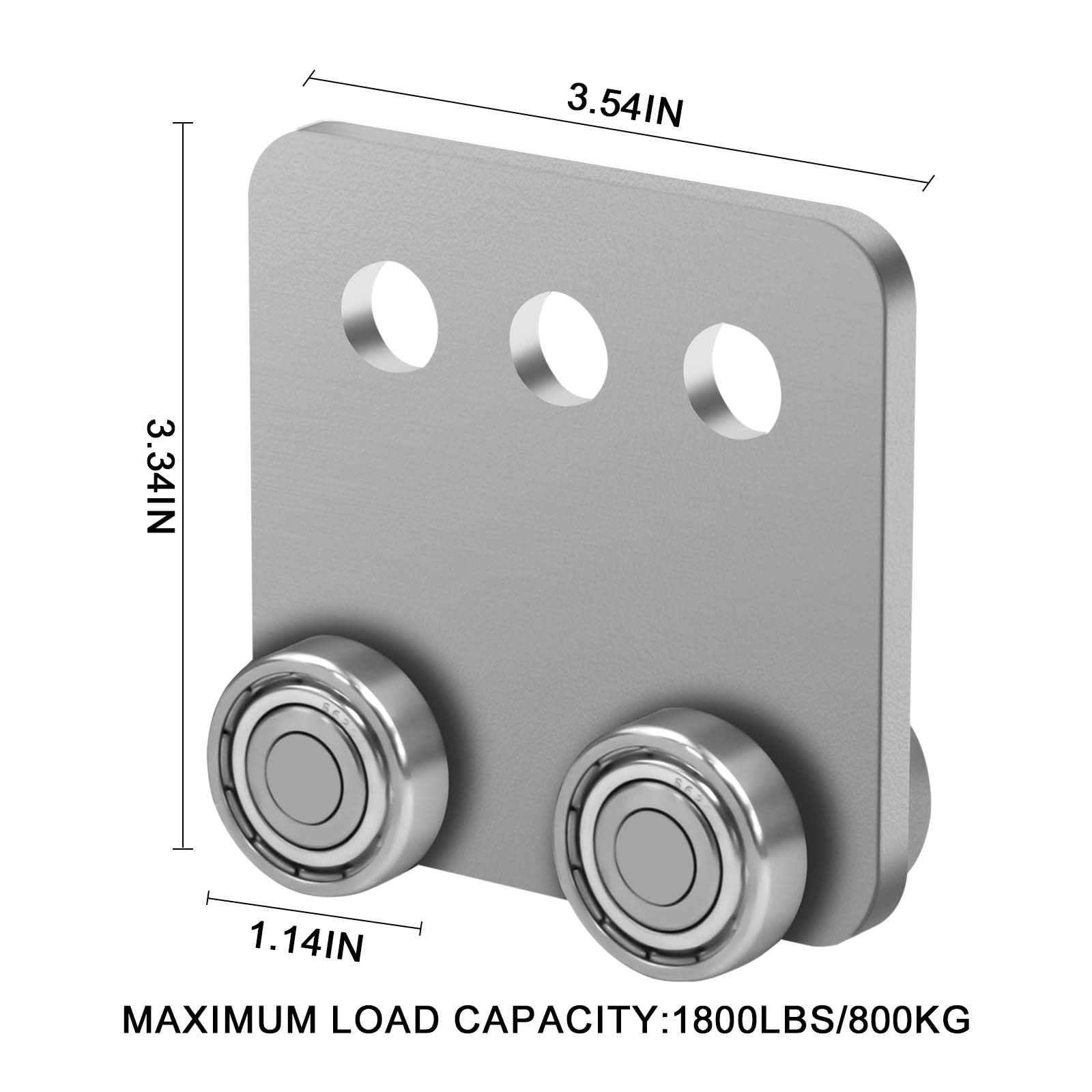 Snapklik.com : P2950-EG Strut Channel 4-Wheel Trolley Assembly