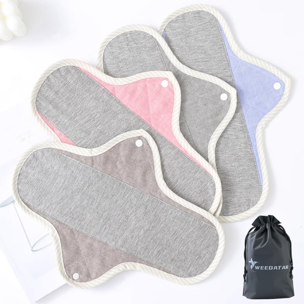 Amazon.com: WEEOATAR Reusable Menstrual Pads,Graphene Incontinence Pads ...