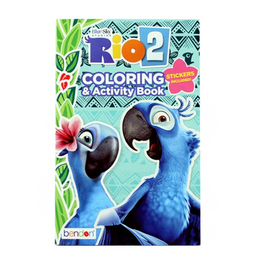 Rio 2 Coloring And Activity Book Stickers Included, 2 Pack Bendon ...