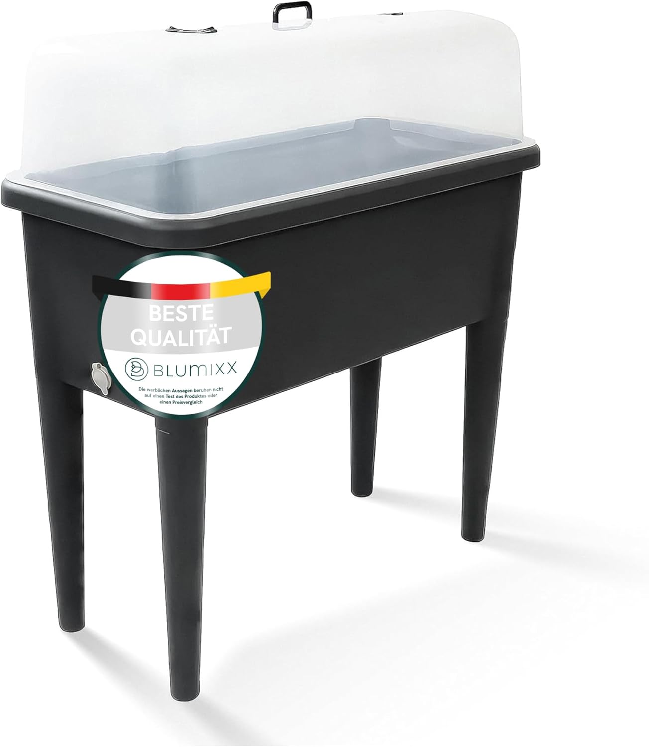 Hochbeet Kunststoff 76x37x84,5 cm | Robuster PP-Kunststoff mit ...