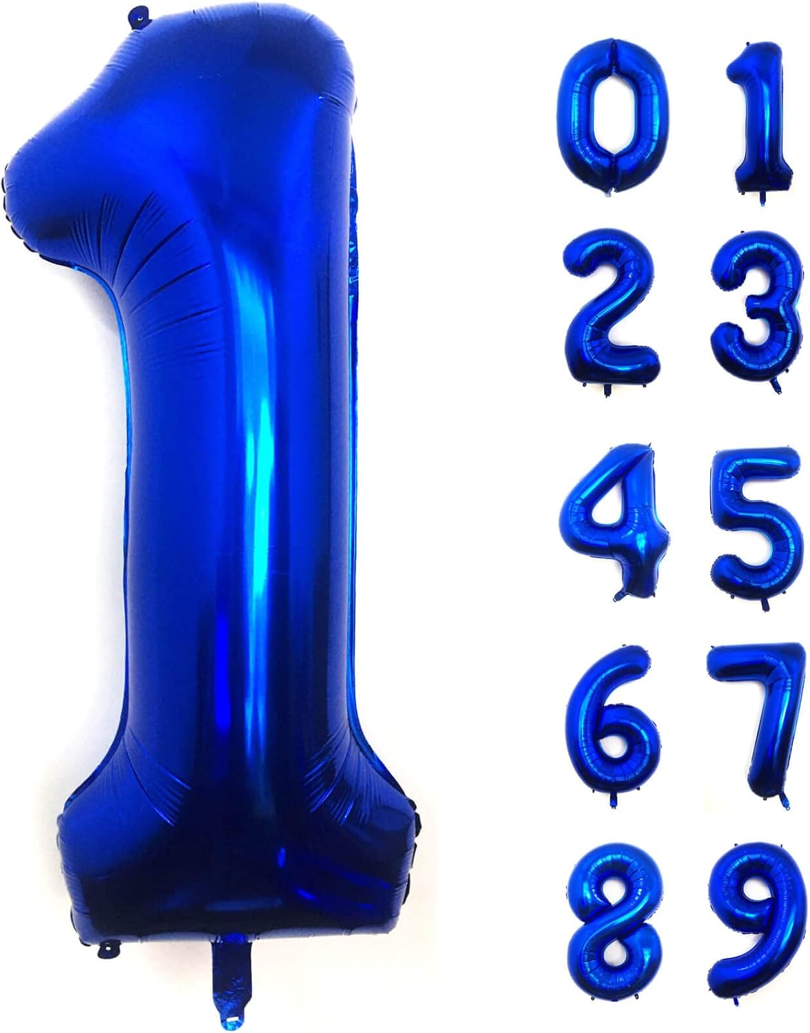 Amazon.com: Lovoir 40 Inch Navy Blue Number 1 Balloon Large Size Jumbo ...