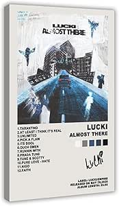 Amazon.com: Lucki Almost There Music Album Cover Posters for Room ...