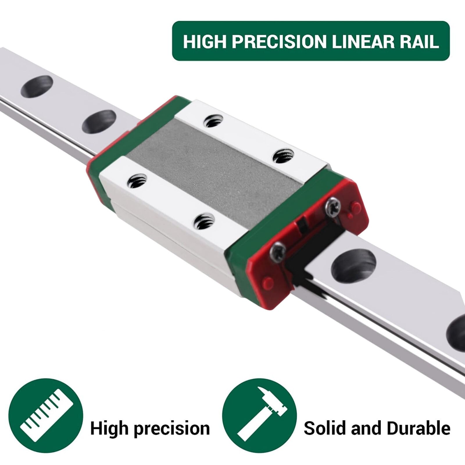 Snapklik.com : CNCYEAH MGN12H 350mm 1 Piece Linear Rail Guide Miniature ...