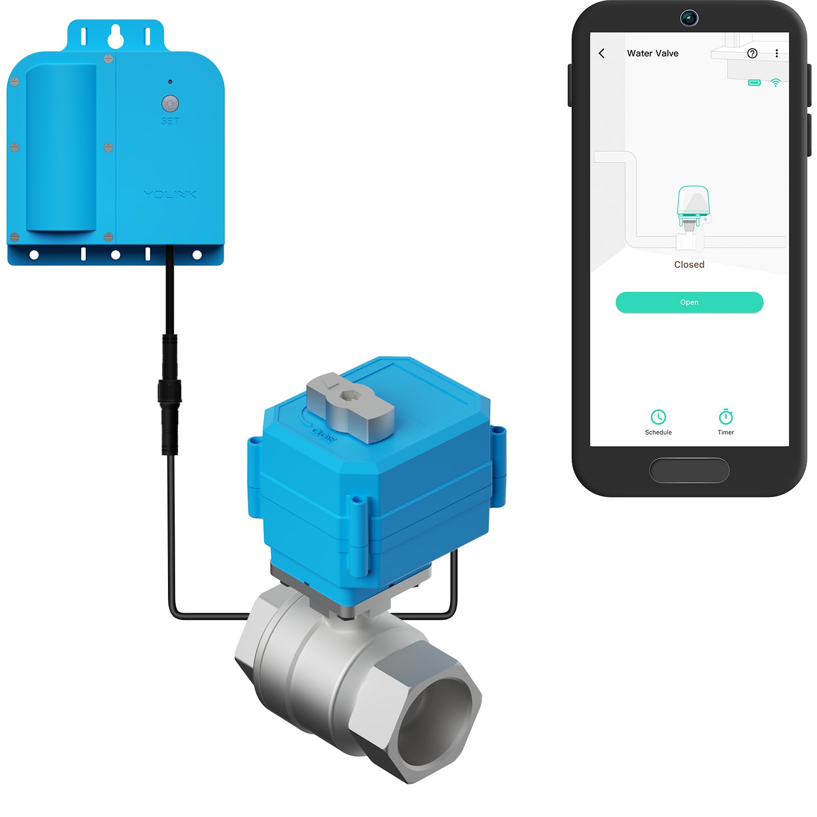 Snapklik.com : NSF Certified YoLink X3 Valve Controller Kit, 1-1/4 ...