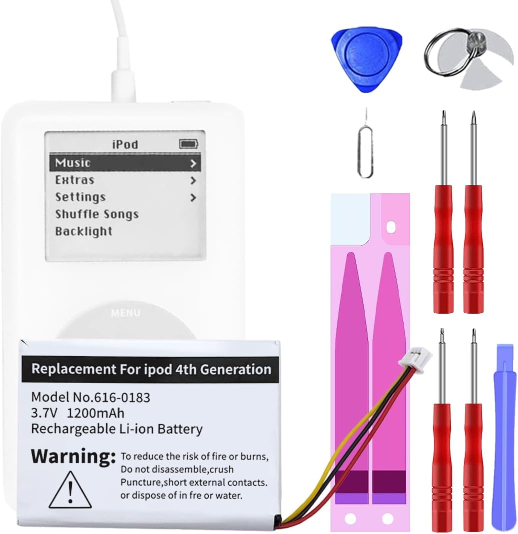 Amazon.com: for iPod Classic 4th Generation Battery Replacement Kit ...