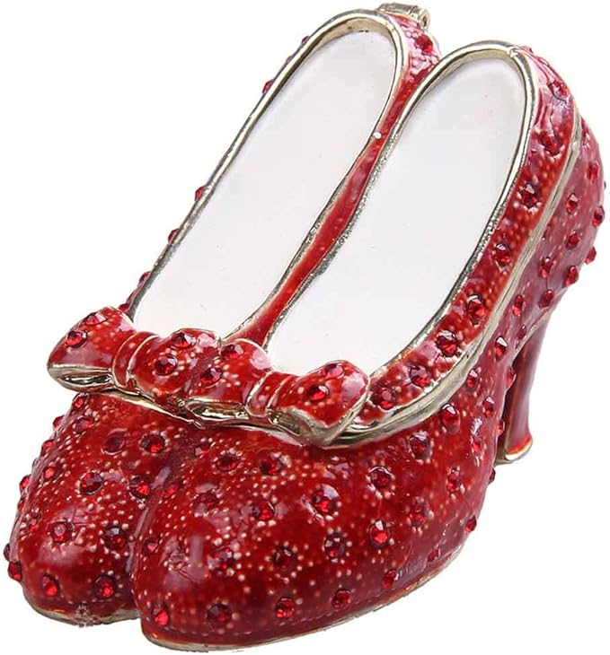 Amazon.com: Jiaheyou Ruby Slipper Bejeweled Jewelry Box Faberge ...