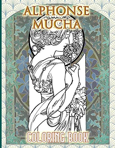 Alphonse Mucha Coloring Book: Impressive Alphonse Mucha Coloring Books ...