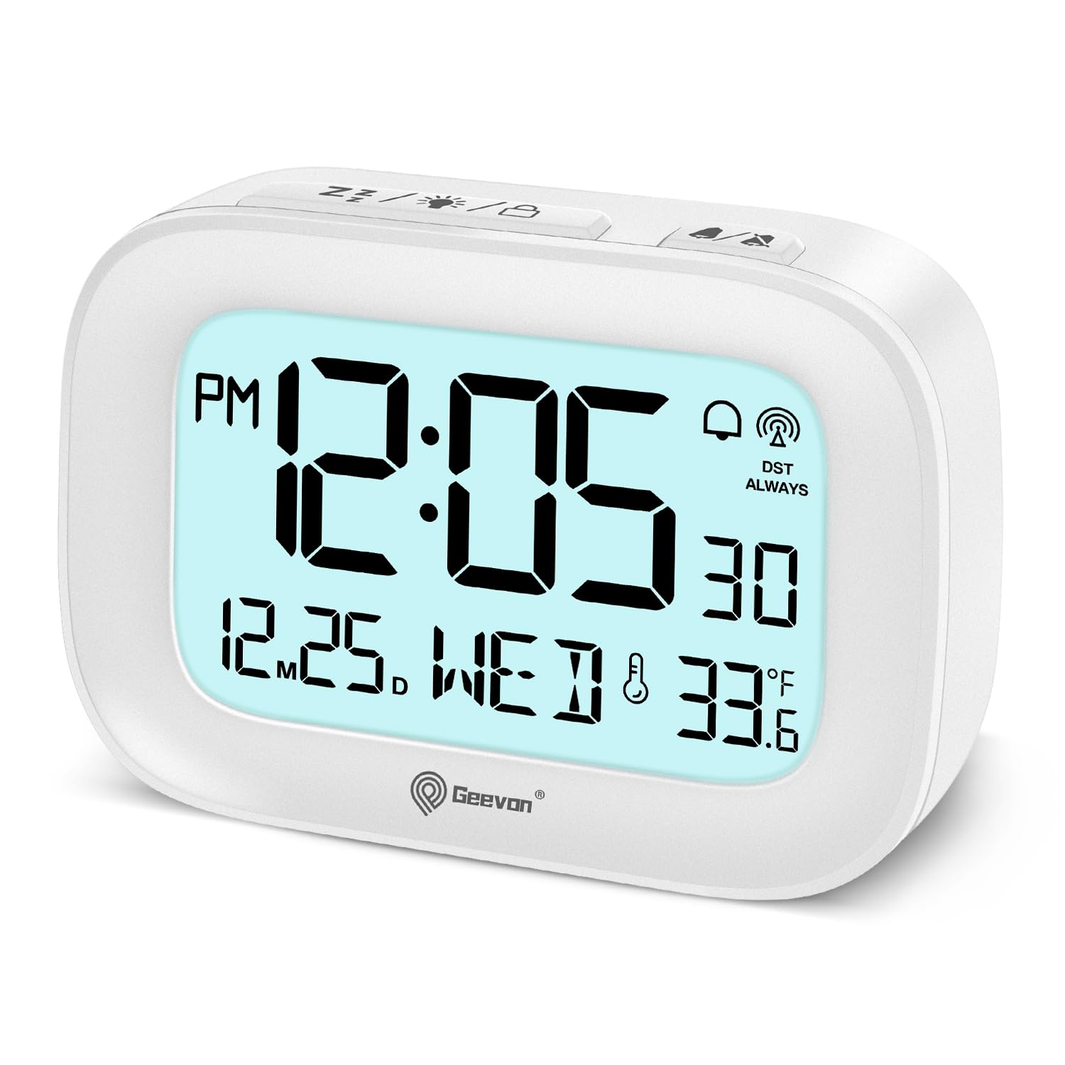 Amazon.com: Geevon Atomic Alarm Clock for Heavy Sleepers – Mini Digital ...