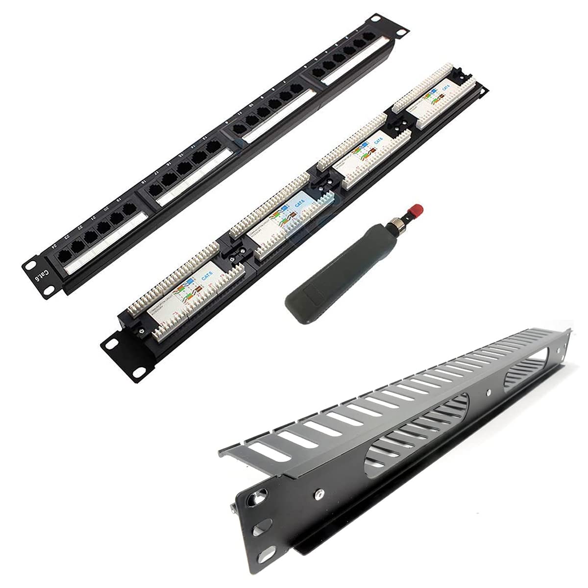 24 Port 1u Rack Mountable Cat6 Patch Panel Pro Rj45 | Desertcart INDIA