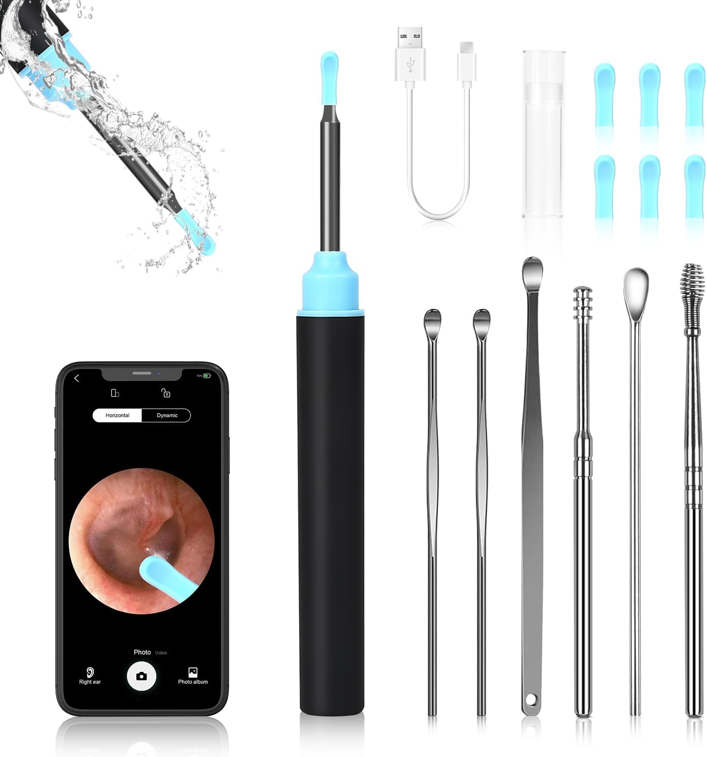 Amazon.com: Ear Wax Removal - Upgraded Earwax Remover Tool with 6 ...