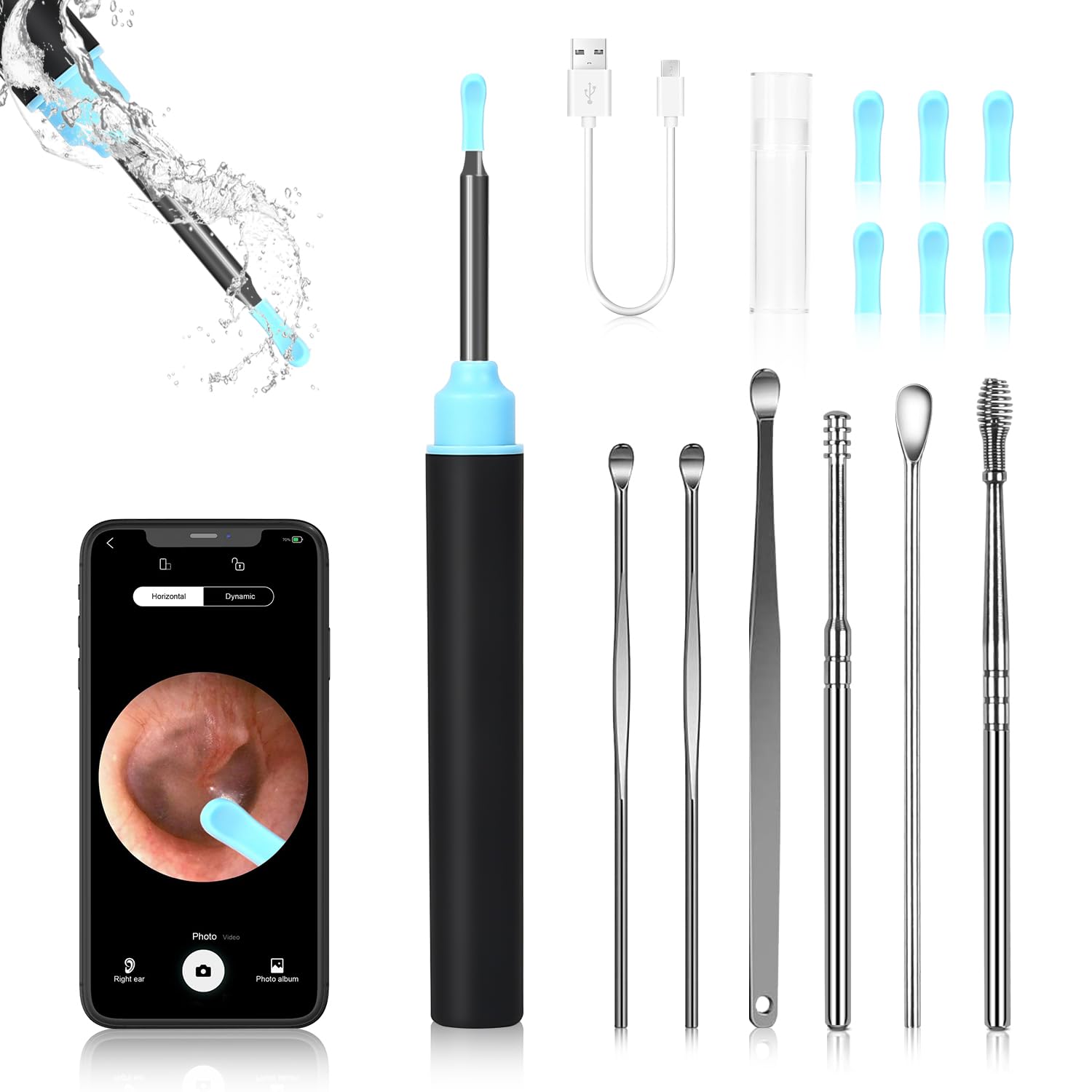 Amazon.com: Ear Wax Removal - Upgraded Earwax Remover Tool with 6 ...