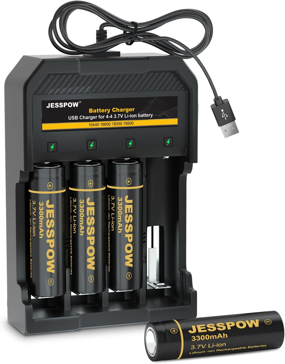 Amazon.com: 18650 Rechargeable Battery 3.7V Flat top Lithium ...